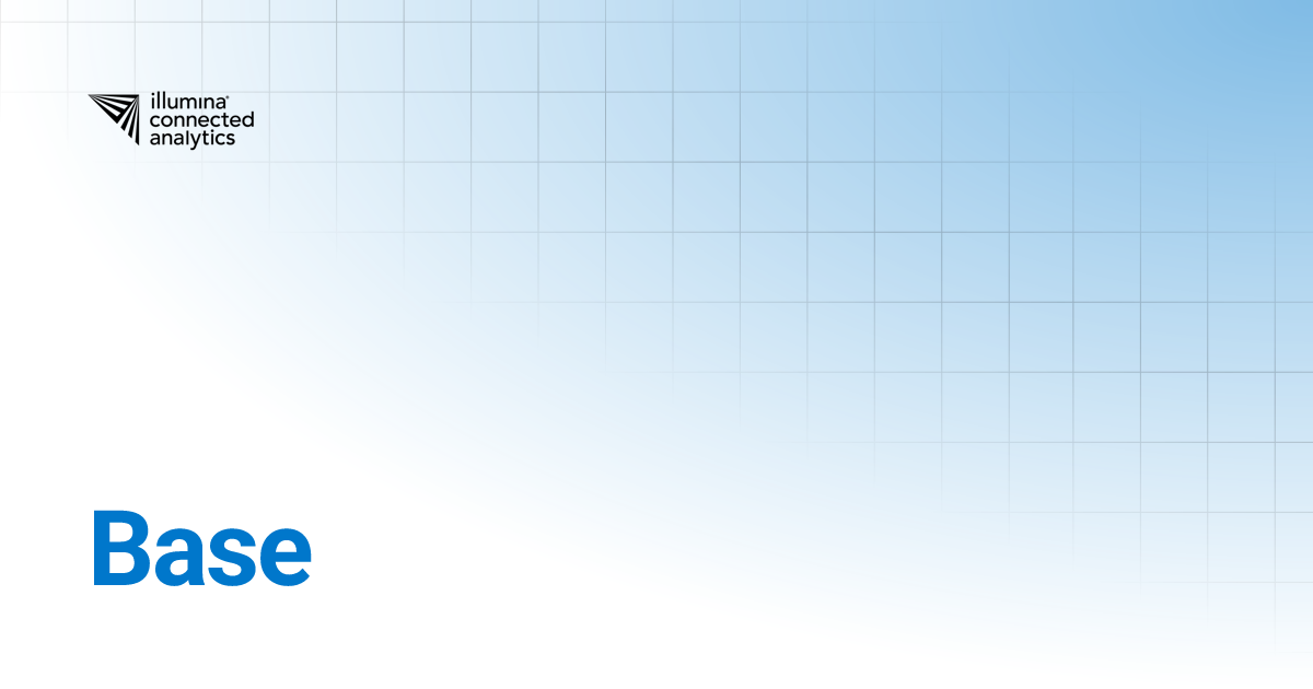 Base | Illumina Connected Analytics