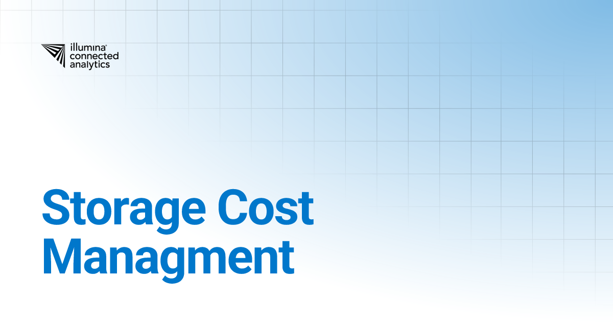 Storage Cost Managment | Illumina Connected Analytics