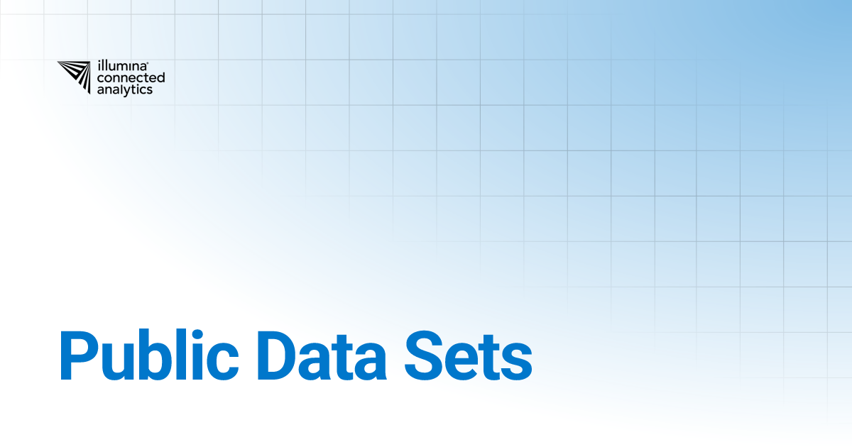 Public Data Sets | Illumina Connected Analytics